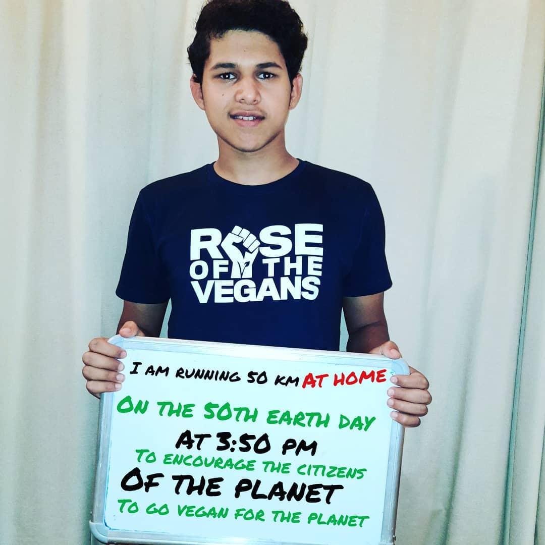 JGU student & vegan climate change activist, Ayan Banerjee was named ...